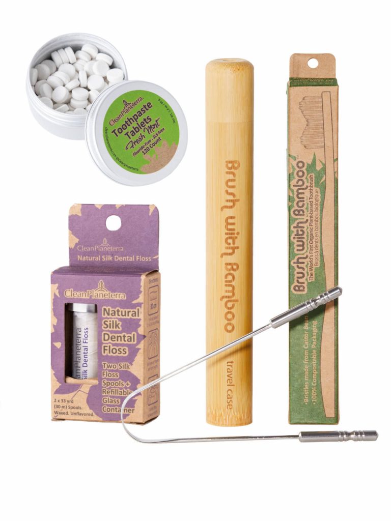 Oral Care Set - Brush with Bamboo