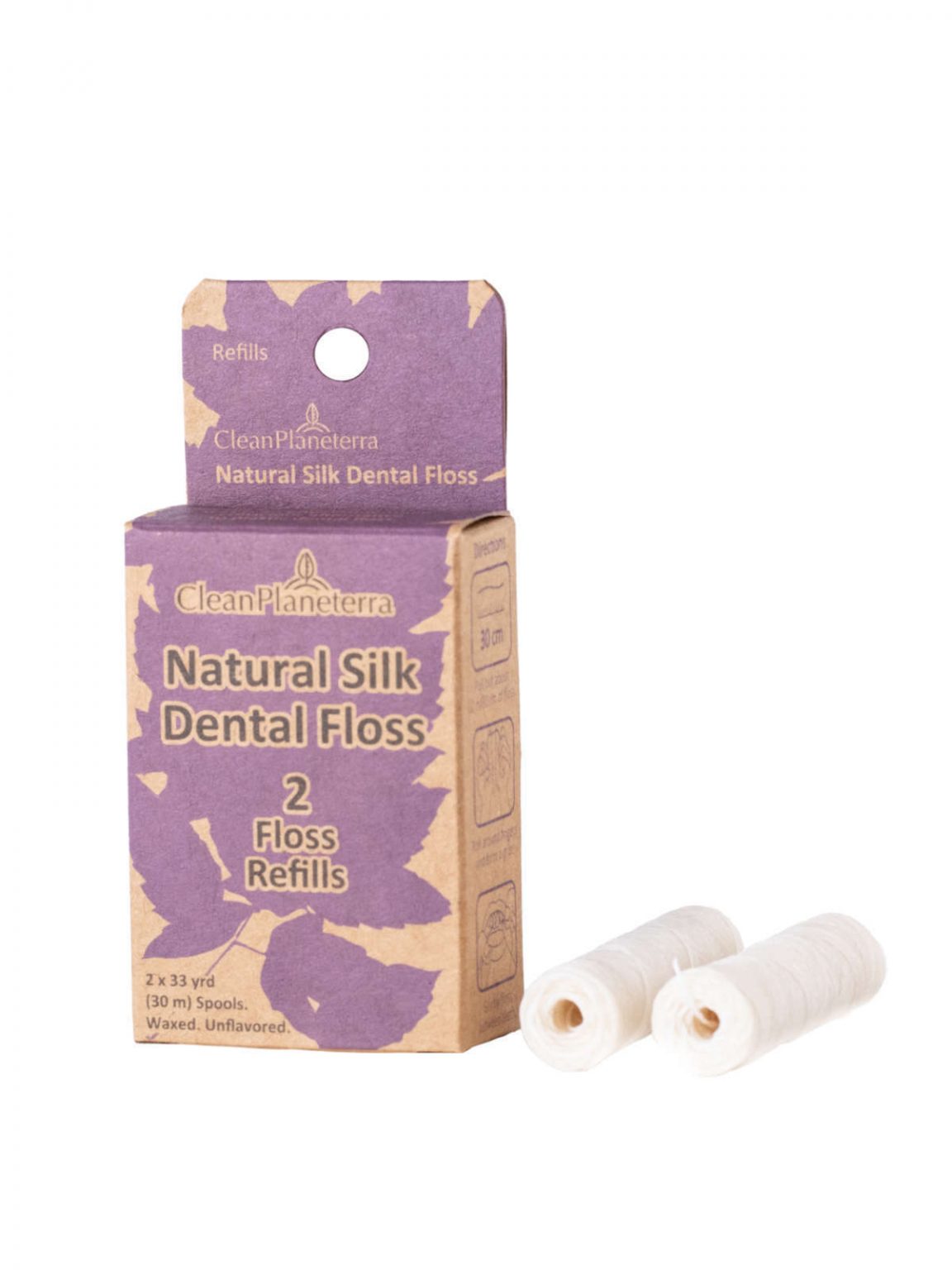 Natural Silk Dental Floss - Brush with Bamboo