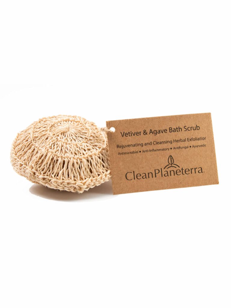 Vetiver & Agave Body / Bath Scrubber | Brush with Bamboo®